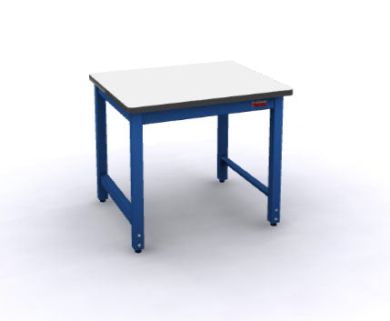 Production Basics RTW Work Table with Laminate Surface and Protective ...
