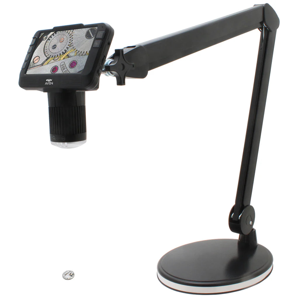 Aven Mighty Scope ClearVue Digital Microscope with 34" Spring Balanced ...