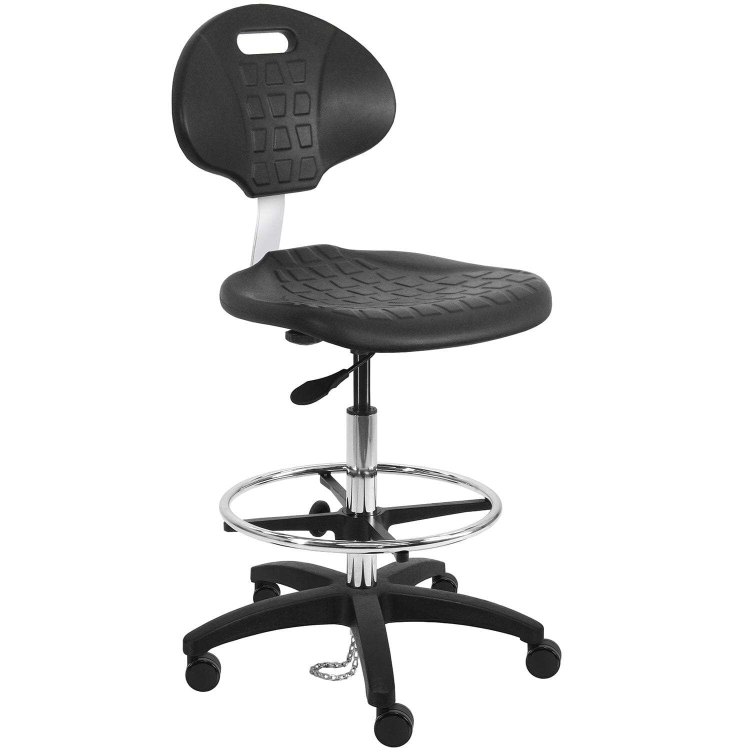 BenchPro Ergonomic ESD Urethane Tall Chair with Footring – SMT Supplies