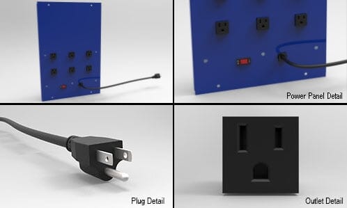 Production Basics Riser Shelf Power Panel – SMT Supplies