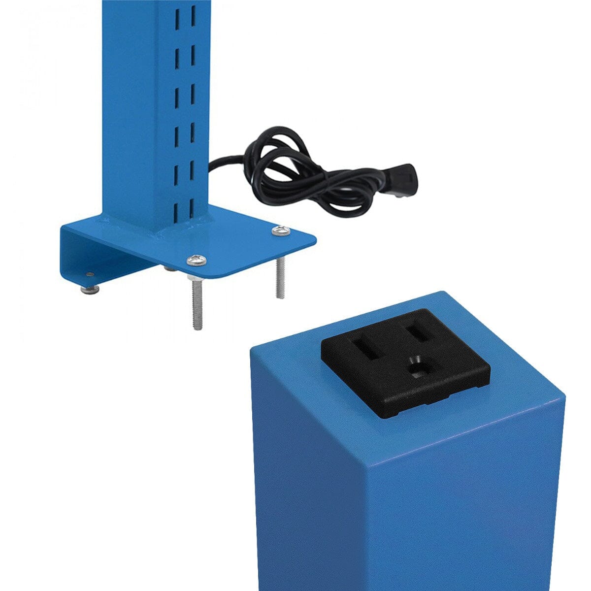 Single Sided Slotted Upright with Power Plug, Set of Two. (Not Butcher ...