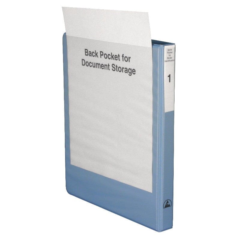 Desco 07431 Static Dissipative ESD Binder w/ Clear Pocket, 1" – SMT ...
