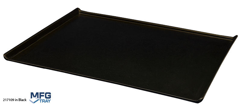 MFG TRAY ESD Cart/Conveyor Tray with Drop Sides 27" x 20" x 1", Black ...