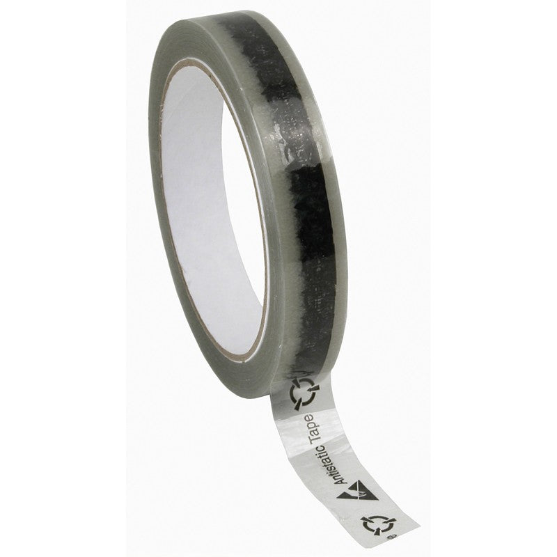 Wescorp 81228 Antistatic Cellulose Tape, Clear w/ ESD Symbols, 3/4" x ...